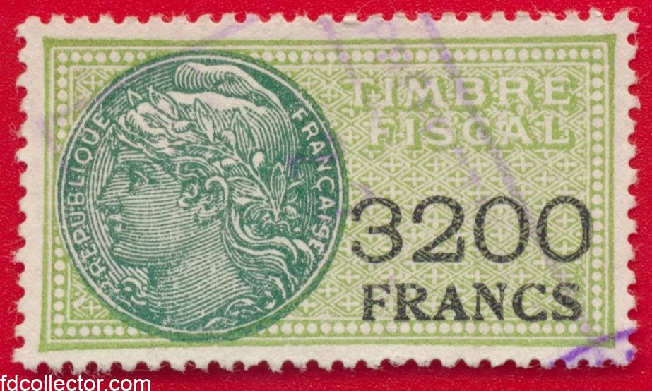 Timbre Fiscal Stamp France