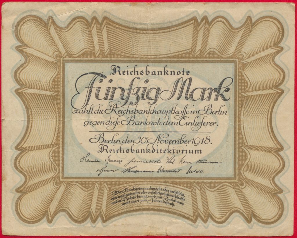 ALLEMAGNE - 50 Mark - 1918 - FDCollector