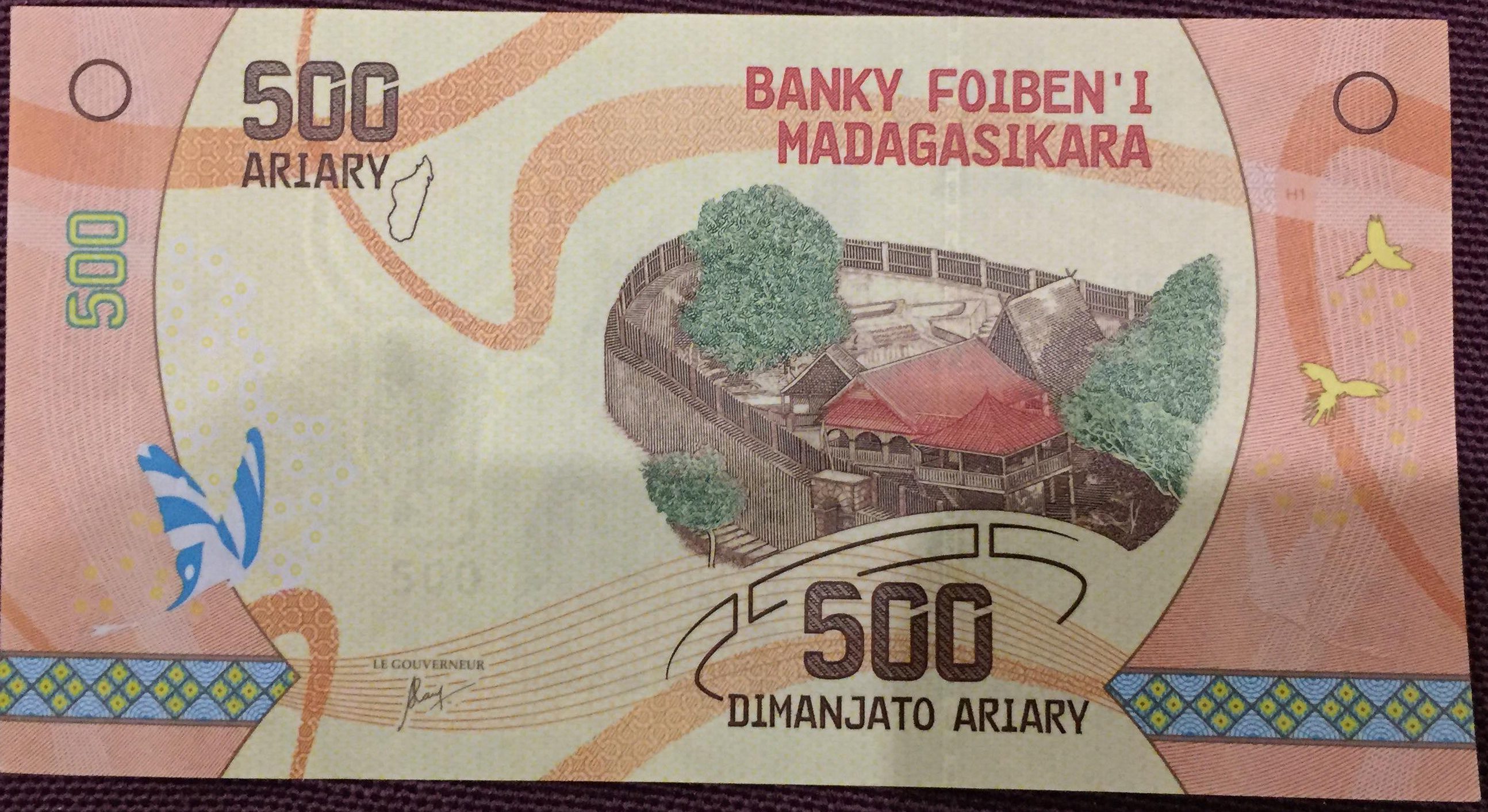 2,00€ : MADAGASCAR - 500 Ariary - ND (2017) - FDCollector