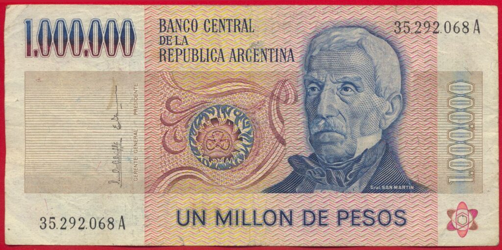 ARGENTINE – 1000000 Pesos – FDCollector
