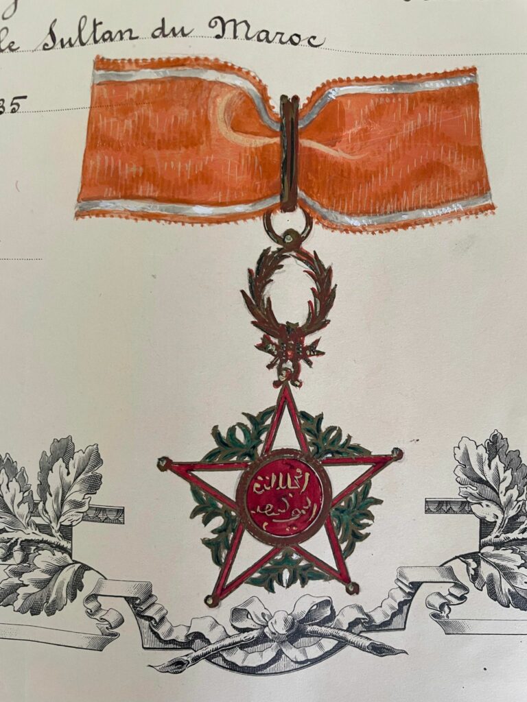 Diplome Commandeur de l'Ordre de Ouissam Alaouite Chérifien - FDCollector