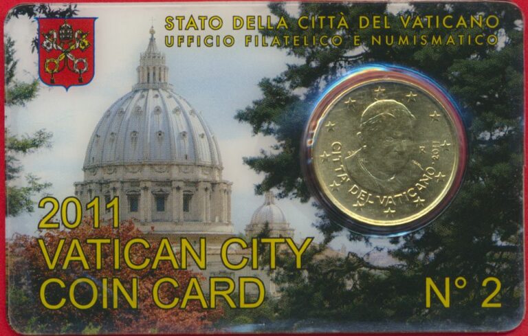 VATICAN - 50 Cent - 2011 Coin Card - FDCollector