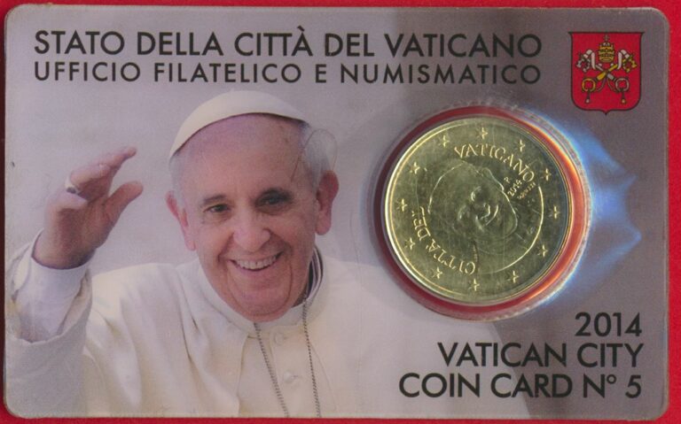 VATICAN - 50 Cent - 2014 Coin Card - FDCollector