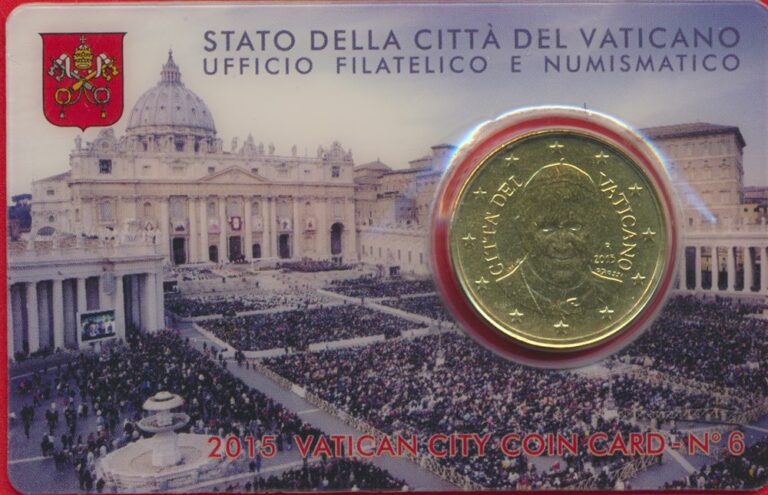 VATICAN - 50 Cent - 2015 Coin Card - FDCollector